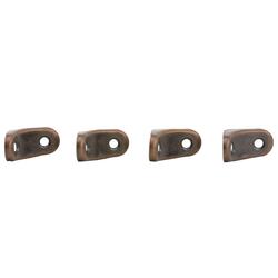 National Hardware® 3/4" x 1" Antique Bronze Chair/Corner Brace - 4 Pack ...