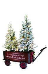 Enchanted Forest® 3'10" Christmas Wagon with Trees at Menards®