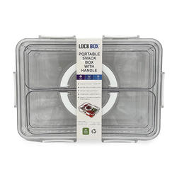 Lock Box® Rectangle 5 in 1 Party Tray with Lid and Handles at Menards®