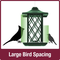 Nature's Way® Green Contemporary Lantern Gazebo Bird Feeder at Menards®