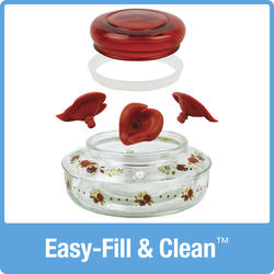 Nature's Way® Crimson Corsage Decorative Glass Top-Fill Hummingbird ...