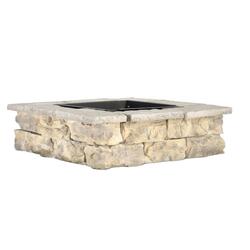 52" Fossil Limestone Square Fire Pit Kit at Menards®
