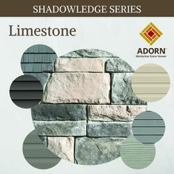 Adorn® Limestone Manufactured Stone Veneer Siding (3 sq. ft.) at Menards®