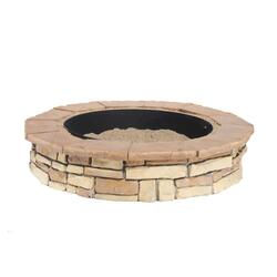 44" Random Brown Round Fire Pit Kit at Menards®