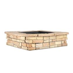 52" Random Brown Square Fire Pit Kit at Menards®