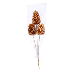 Stem & Style™ 30" Gold Metallic Pinecone Stems - 3 Pack at Menards®