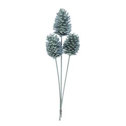 Stem & Style™ 30" Silver Metallic Pinecone Stems - 3 Pack at Menards®