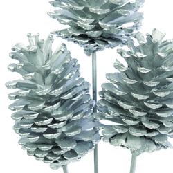 Stem & Style™ 30" Silver Metallic Pinecone Stems - 3 Pack at Menards®