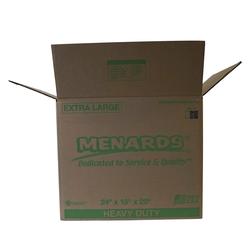 Menards® 18"W x 20"H x 24"D XLarge Heavy-Duty Cardboard Box at Menards®