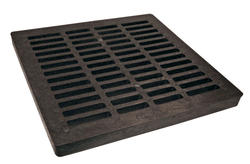 NDS® 24" x 24" Square Black Plastic Grate at Menards®