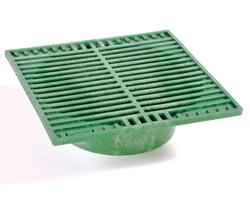 NDS® 9" Square Green Plastic Grate - Green at Menards®