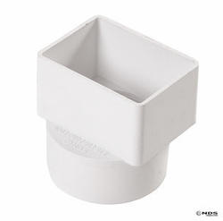 NDS® 2" x 3" x 3" Offset PVC Down Spout Adapter Sewer & Drain at Menards®