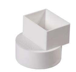NDS® 4" x 6" x 6" Offset PVC Down Spout Adapter Sewer & Drain at Menards®