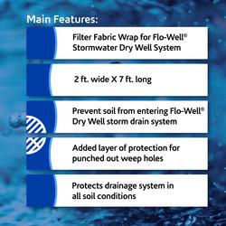 Porous Filter Fabric Wrap for Flo-Well® at Menards®