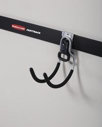 Rubbermaid® FastTrack® Rail™ 7-1/2" Wall Mount Double "J" Utility Hook ...
