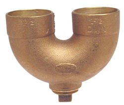 NIBCO® 1-1/2" Sweat DWV Bronze 180-Degree Elbow with Cleanout & Plug at ...