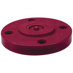 NIBCO® 6" 1-Piece Solid Red Kynar® PVDF Sch 80 Blind Flange at Menards®