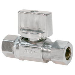NIBCO® 1/4" Female Compression x OD Compression 1/4-Turn Straight Valve ...