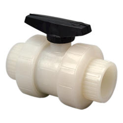 NIBCO® Chemtrol® 2" Socket Kynar® Natural PVDF Sch 80 True Union Ball Valve with FKM O-Ring at ...