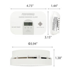 Performax™ 10 Year Sealed Battery Photoelectric Smoke Detector and AA ...