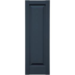 Shutters By Design 12"W Classic Blue Vinyl Full Raised Panel Exterior ...