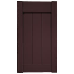 Shutters By Design 14-1/2"W Bordeaux Full Rustic Panel Exterior Vinyl ...