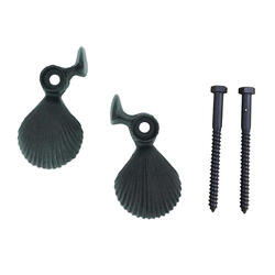 Shutters by Design Shell Shutter Cast Iron Lag Tiebacks - 2 Pack at ...