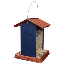 North States™ Village Collection Navy Hopper Bird Feeder at Menards®