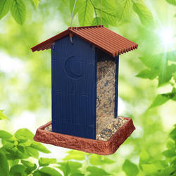 North States™ Village Collection Navy Hopper Bird Feeder at Menards®