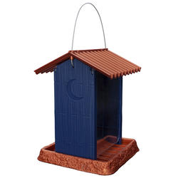 North States™ Village Collection Navy Hopper Bird Feeder at Menards®