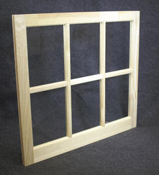 Northview Fixed 31-5/16"W x 29"H Ready-to-Finish Pine Barn Sash with 6 ...