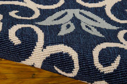 Nourison™ Caribbean Navy Indoor/Outdoor Area Rug 5'3" x 7'5" at Menards®