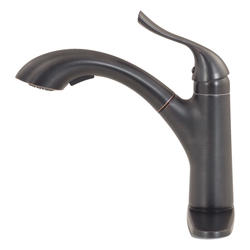 Topia® One-Handle Oil-Rubbed Bronze Pull-Out Kitchen Faucet at Menards®