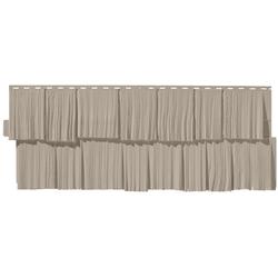 Novik® 18-3/4" x 48-3/8" Sandstone Hand-Split Cedar Shake Polymer ...