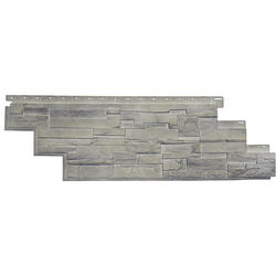 Novik® 13-1/8" x 41-1/2" Limestone Dry Stack Stone Polymer Siding Panel ...