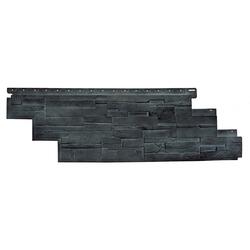 Novik® 13-1/8" x 41-1/2" Onyx Dry Stack Stone Polymer Siding Panel at ...