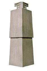 Novik® Weathered Blend Rough Sawn Shake Polymer Corner at Menards®