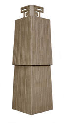 Novik® Cedar Blend Rough Sawn Shake Polymer Corner at Menards®