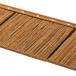 Novik® Single 7" x 8' Teak Cedar Shake Polymer Siding Panel at Menards®