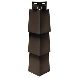 Novik® Coffee Bean Northern Perfection Shake Polymer Siding Corner at ...