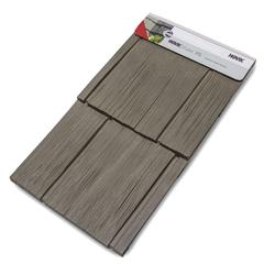 Novik® 8" x 14-1/2" Weathered Blend Rough Sawn Cedar Shingle-Look ...