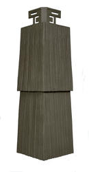 Novik® Rockaway Gray NovikShake™ RS8 Rough Sawn Shake Corner at Menards®