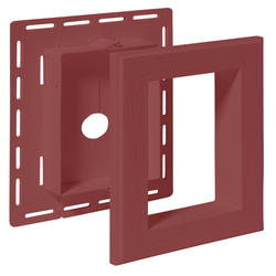5.9" x 7.6" Brite Red Recessed-Split Mounting Block at Menards®