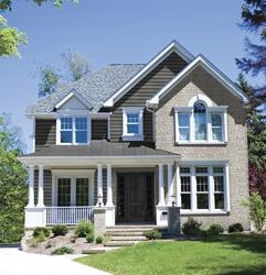 Novik® 20-1/4" x 45-3/8" Aspen Stacked Stone Polymer Siding Panel at ...