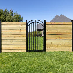 Nuvo Iron™ 33"W x 68" H Steel Arch Gate at Menards®