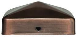Nuvo Iron™ Eazy-Cap™ 4 x 4 Copper-Plated Galvanized Steel Pyramid Post ...