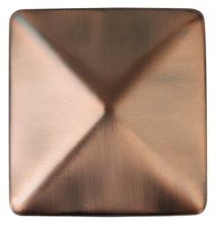 Nuvo Iron™ Eazy-Cap™ 4 x 4 Copper-Plated Galvanized Steel Pyramid Post ...