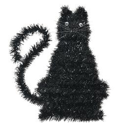 Pumpkin Hollow™ 14" Halloween Tinsel Cat Wall Décor at Menards®
