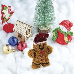 Enchanted Forest® 6-1/2" Tinsel Gingerbread Man at Menards®