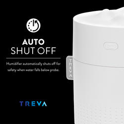 Treva® Rechargeable Portable Humidifier with Nightlight - 100 sq. ft ...